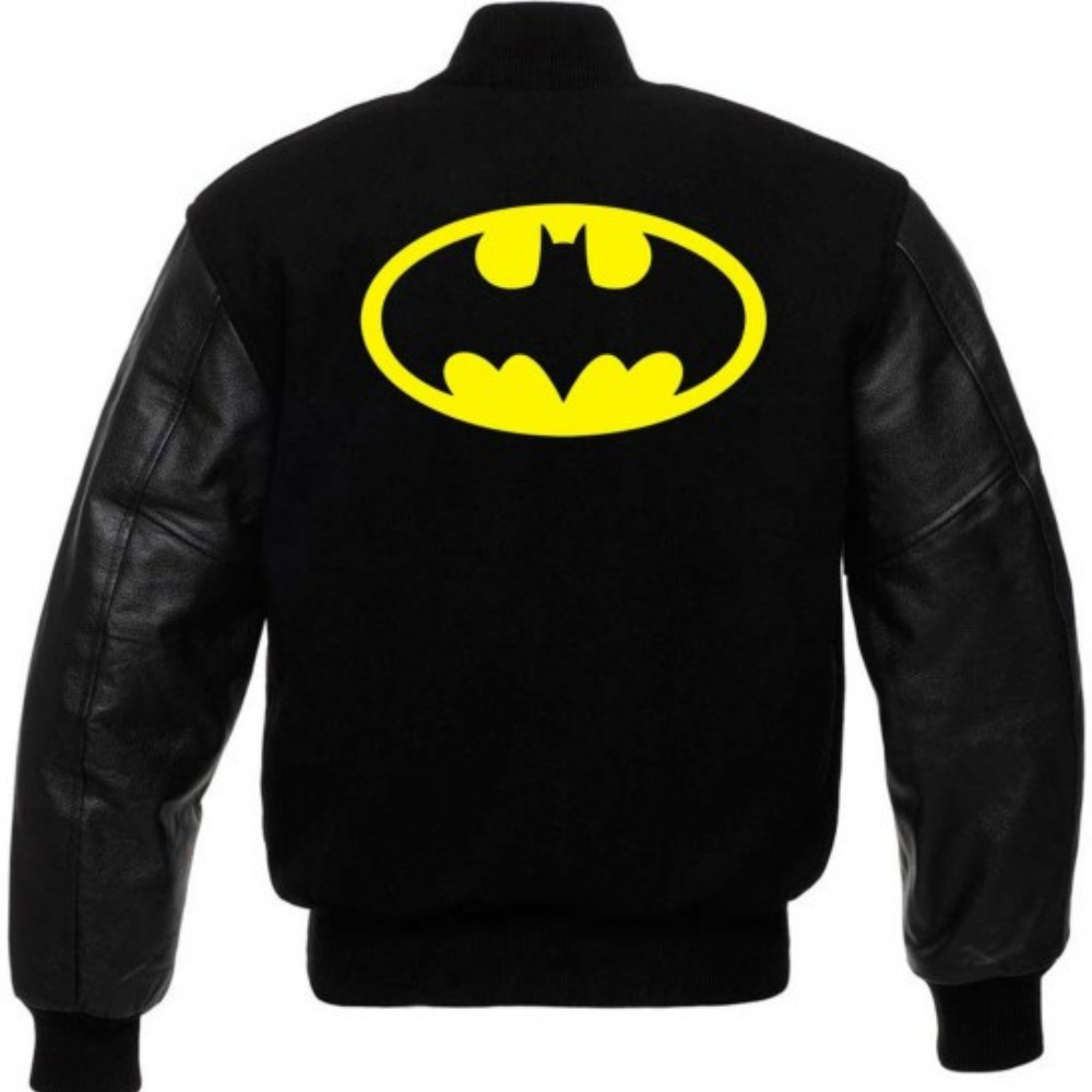 Batman Returns Black Varsity Jacket | RLJ