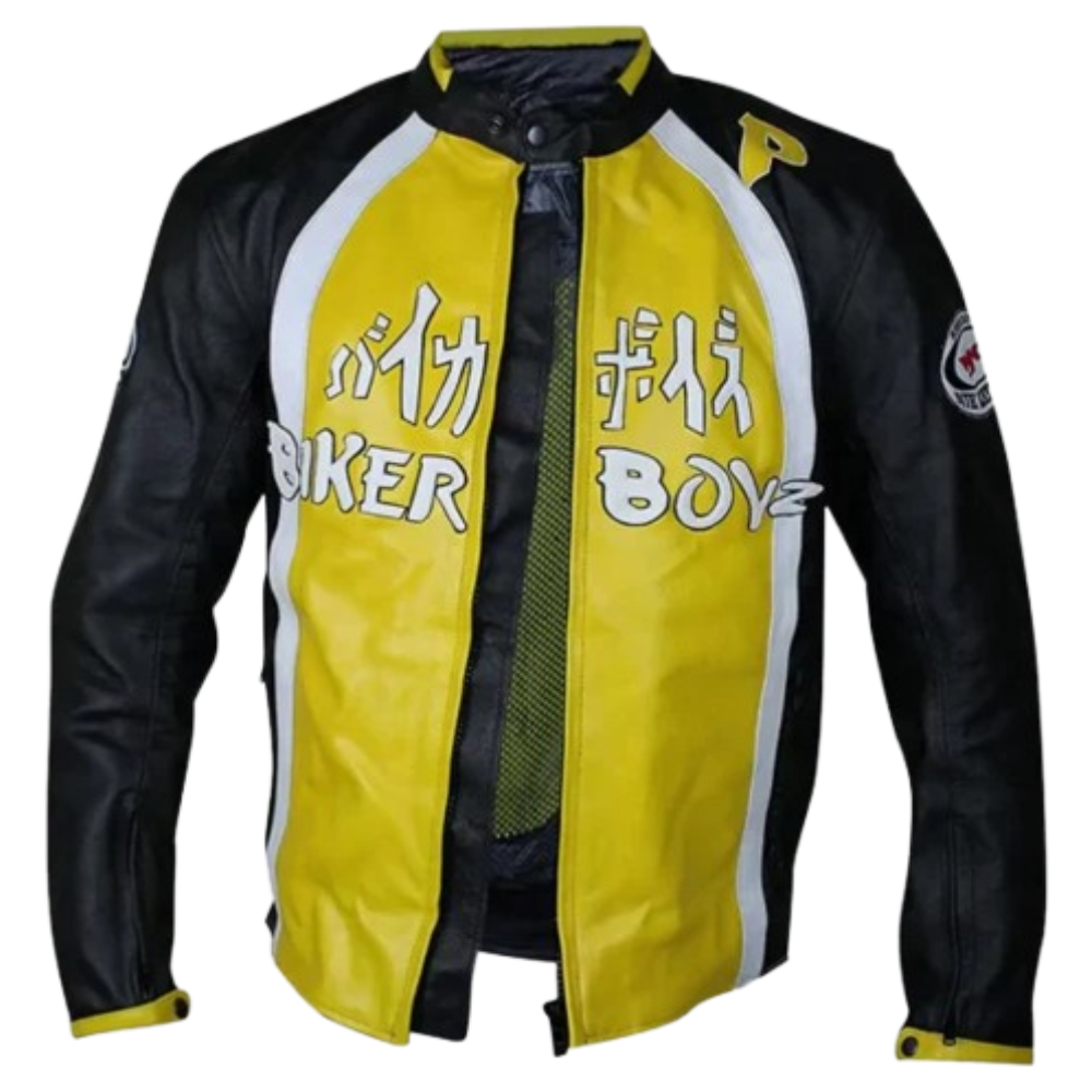 Derek Luke aka Biker Boyz Kid Yellow Motorcycle Jacket | RLJ