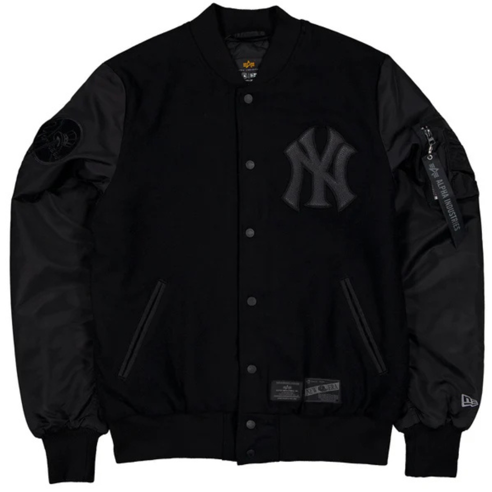 New York Yankees x MLB MA-1 Black Varsity jacket - RLJ