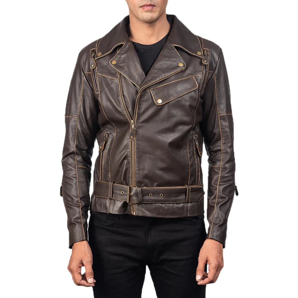 Vincent Leather Biker Jacket | Royal Leather Jackets